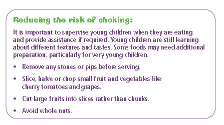 Reducing choking – Early Learning and Childcare in Highland
