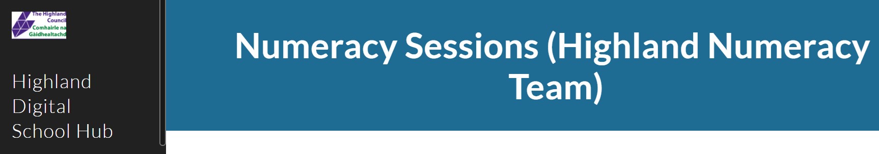 The latest Highland Numeracy and Mathematics training sessions are now ...